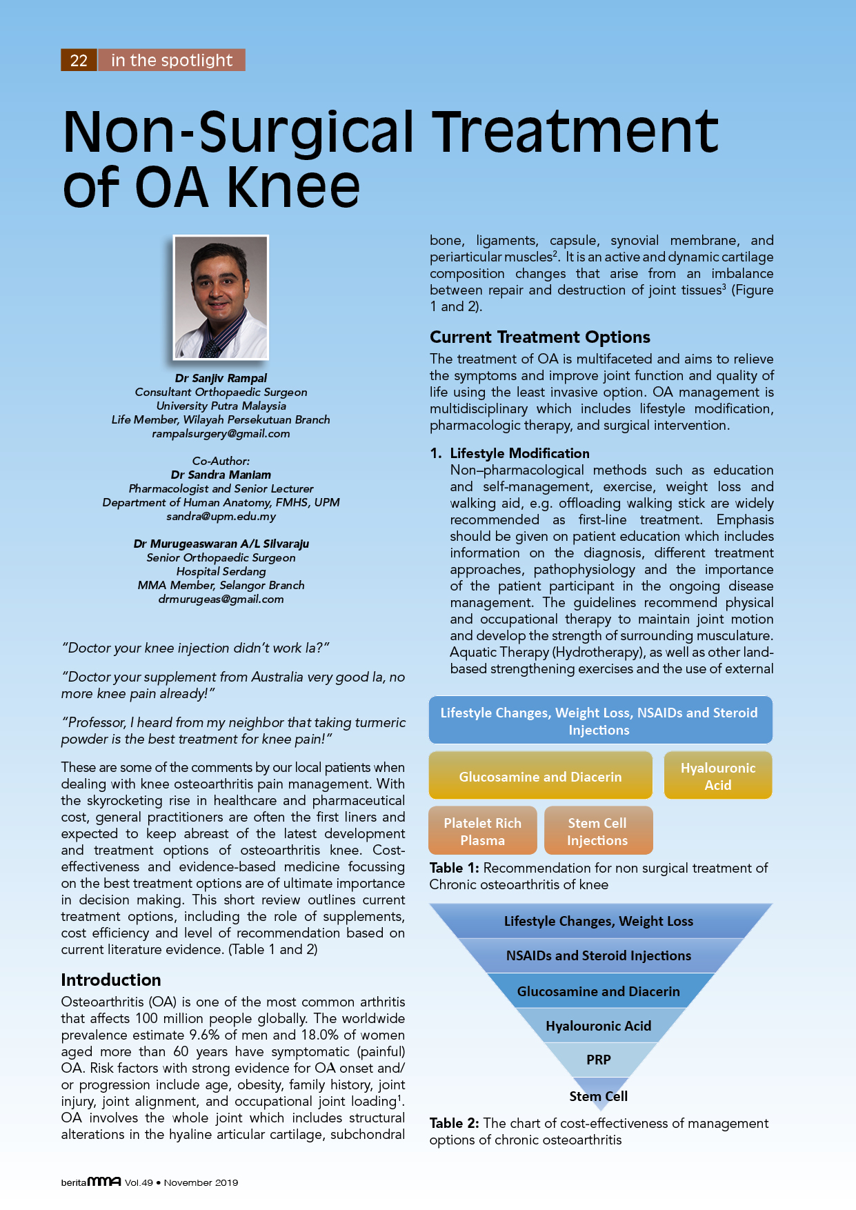Non Surgical Treatment Of Osteoarthritis Knee – Rampalsurgery. com
