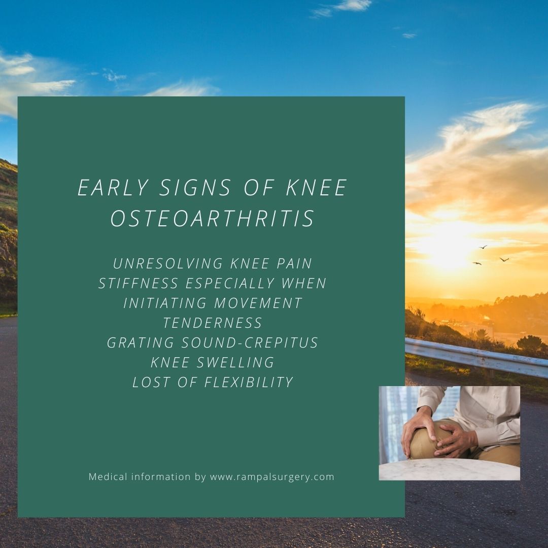 Top 6 Early signs of Osteoarthritis Knee by Dr Sanjiv Rampal ...